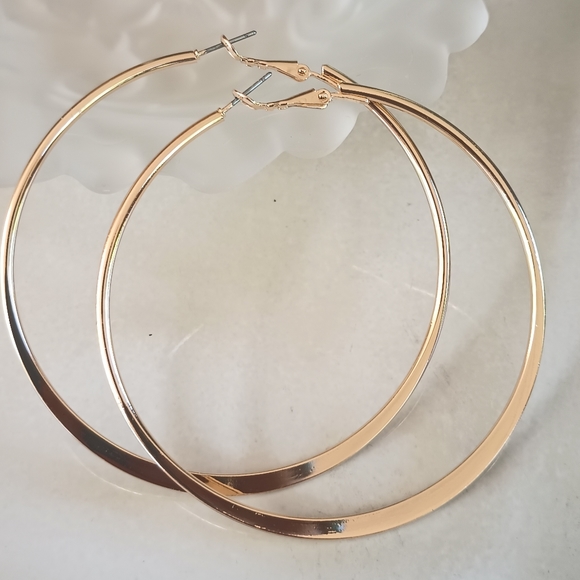 Jewelry | 18k Gold Plated Hoops | Poshmark
